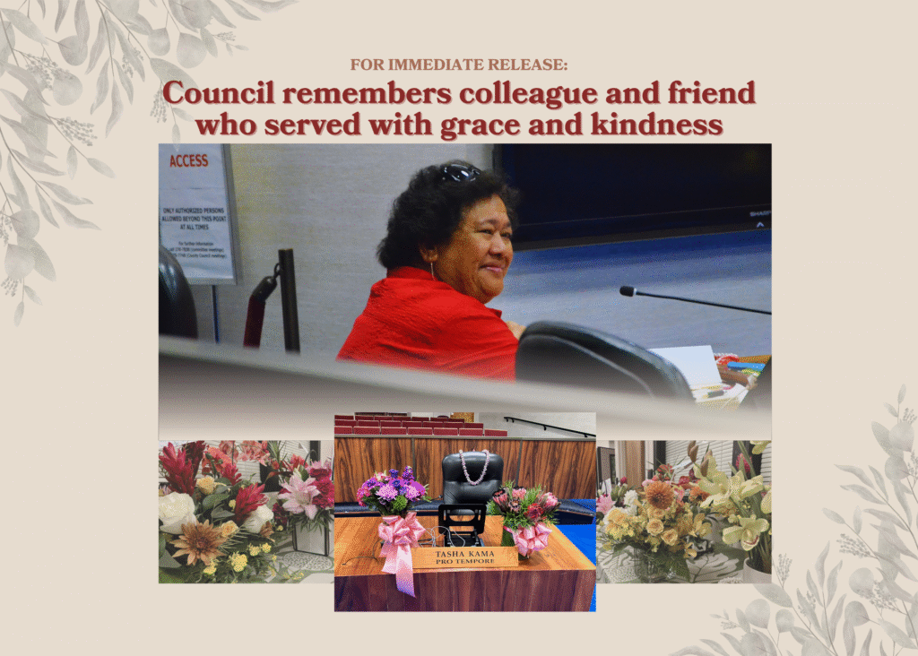 Council remembers colleague and friend who served with grace and ...